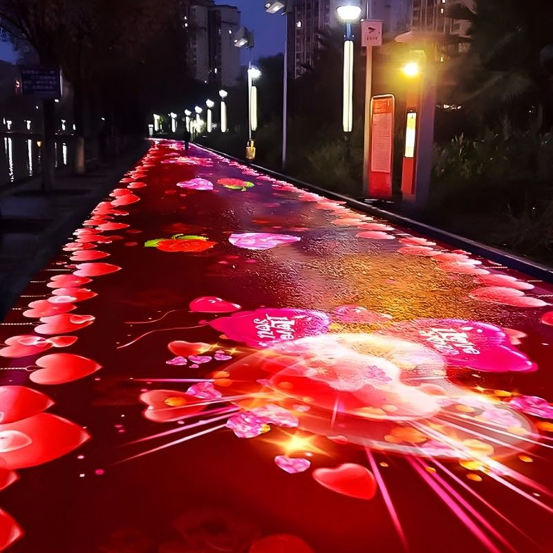 Outdoor Night Projection Interactive Floor Game Projector System For Hotel