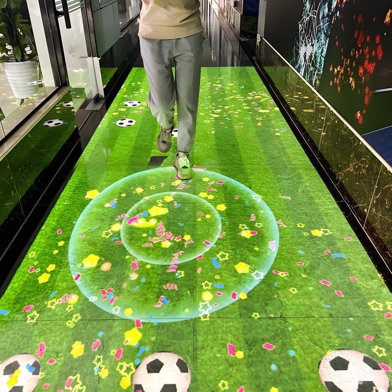 Large Screen Interactive Wall/floor System, Interactive Wall Floor Projection For Amusement Park ...