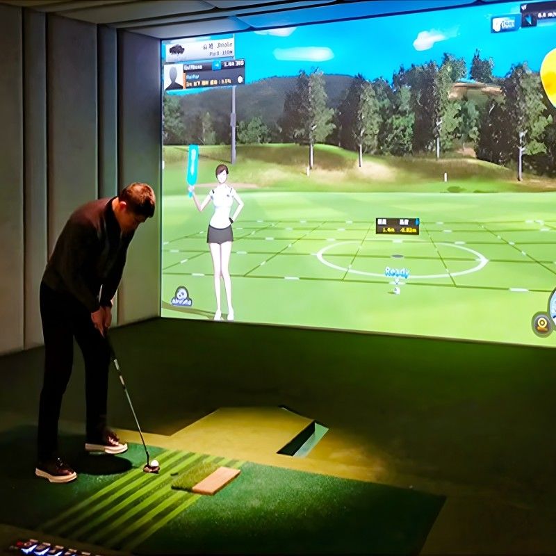 Indoor Golf Simulator Interactive Projection Ar Golf Game With Golf ...