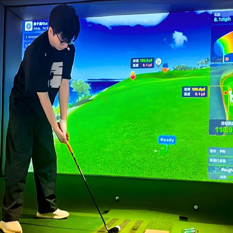Realistic Sports Ar Golf Simulator Interactive Golf Projection Wall ...