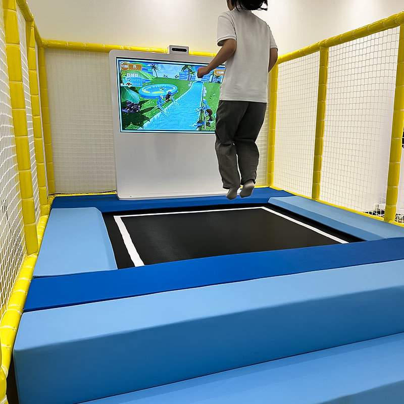 Interactive Indoor Metal HD Screen Trampoline Park for Kids School ...
