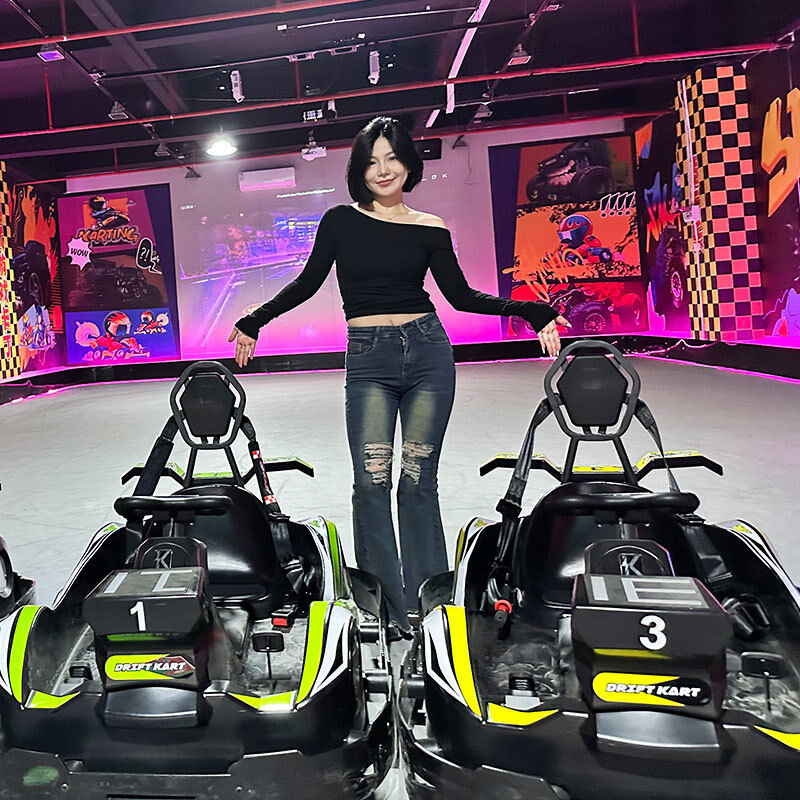 Interactive Go-Kart Racing Game with 1500W Power