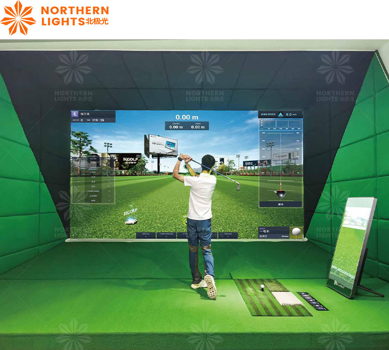 Realistic Sports Ar Golf Simulator Interactive Golf Projection Wall ...