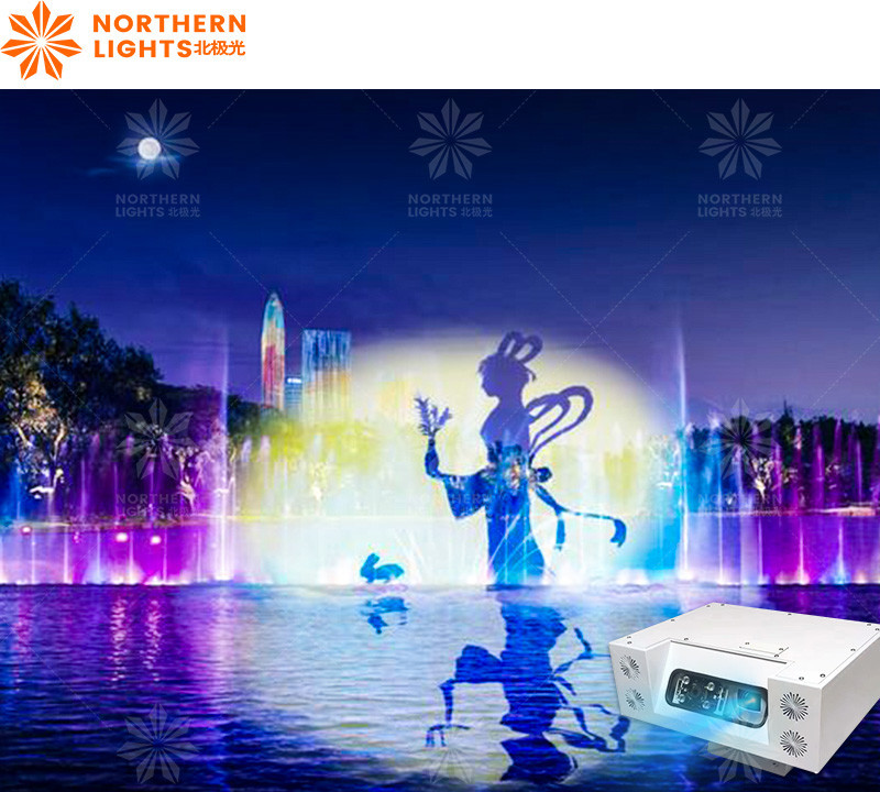 Lake Musical Fountain Water Screen Show Movie Fog Screen Projection 3d ...
