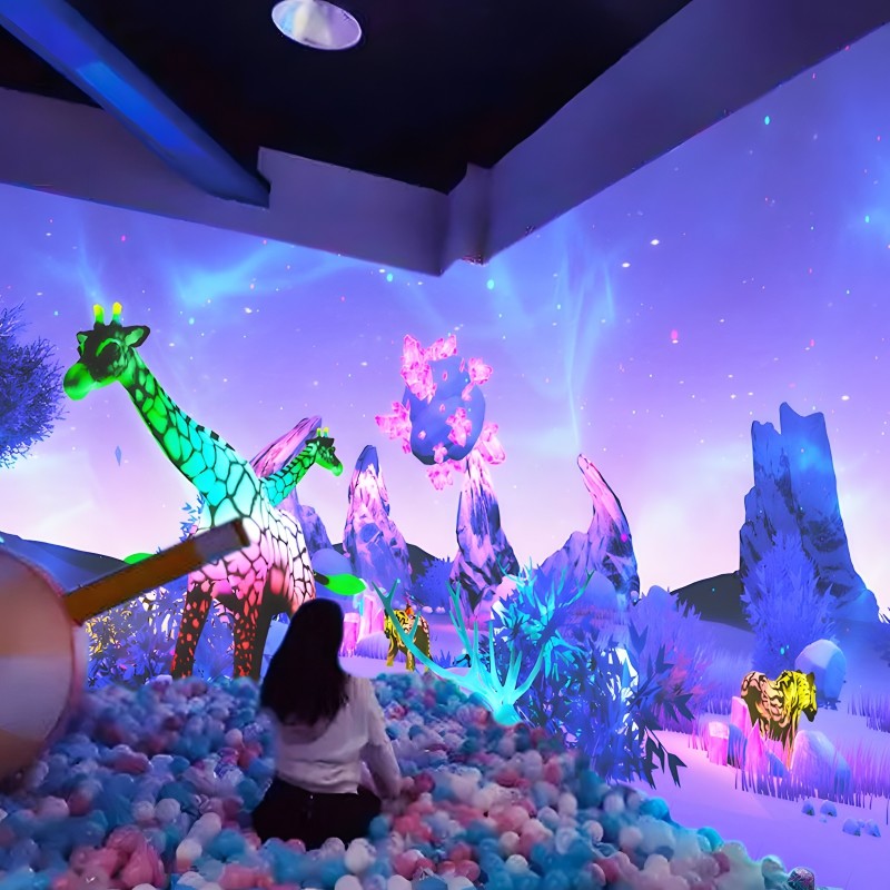 Children'S Park Interactive Wall Projection Smashing Balls Games