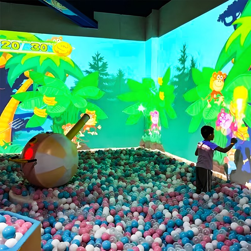 All In One Projector 3d Interactive Video Wall Smash Ball Projection