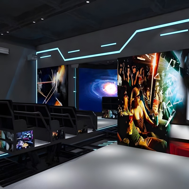 Indoor Immersive Viewing Cinema 7d Orbit Cinema Interactive Projection