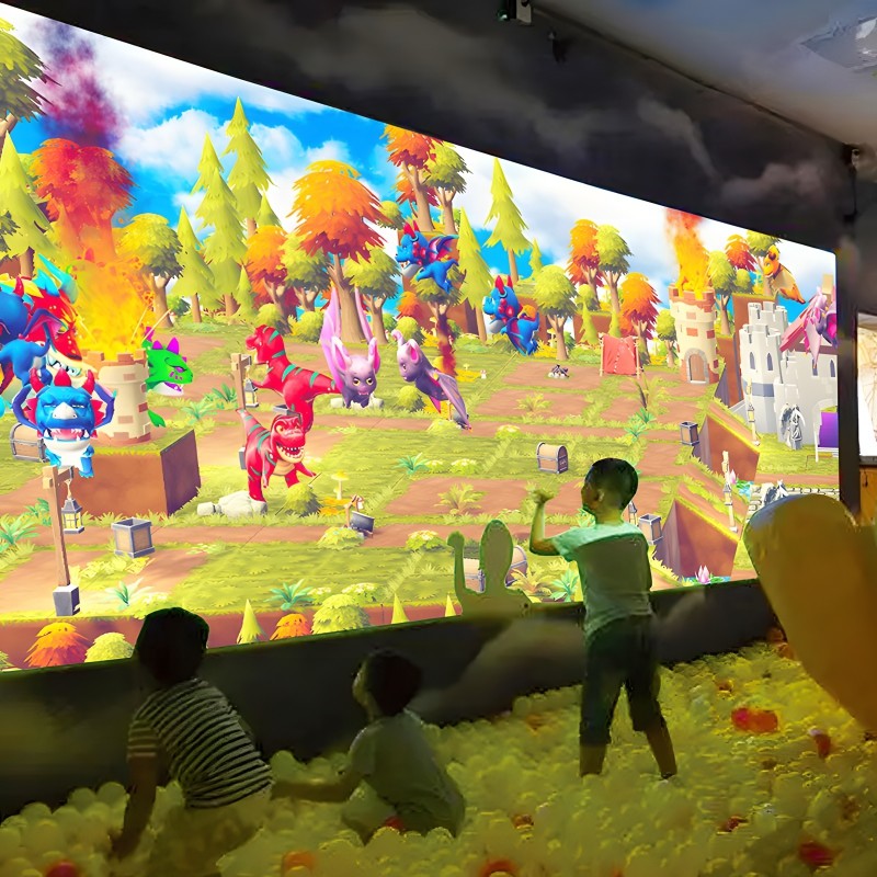 Indoor Smashing Ball Interactive Wall Projector For Kid'S Amusement Park