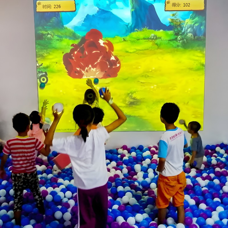 Indoor All-In-One Ar Interactive Throwing Wall Game Projector System ...