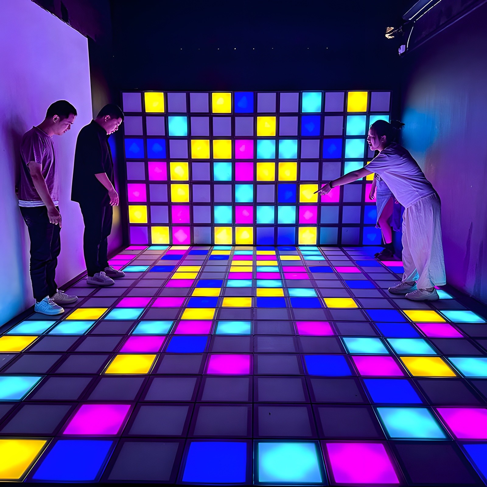 Interactive Activate Game Led Dance Floor 30x30cm Led Dance Floor Light ...