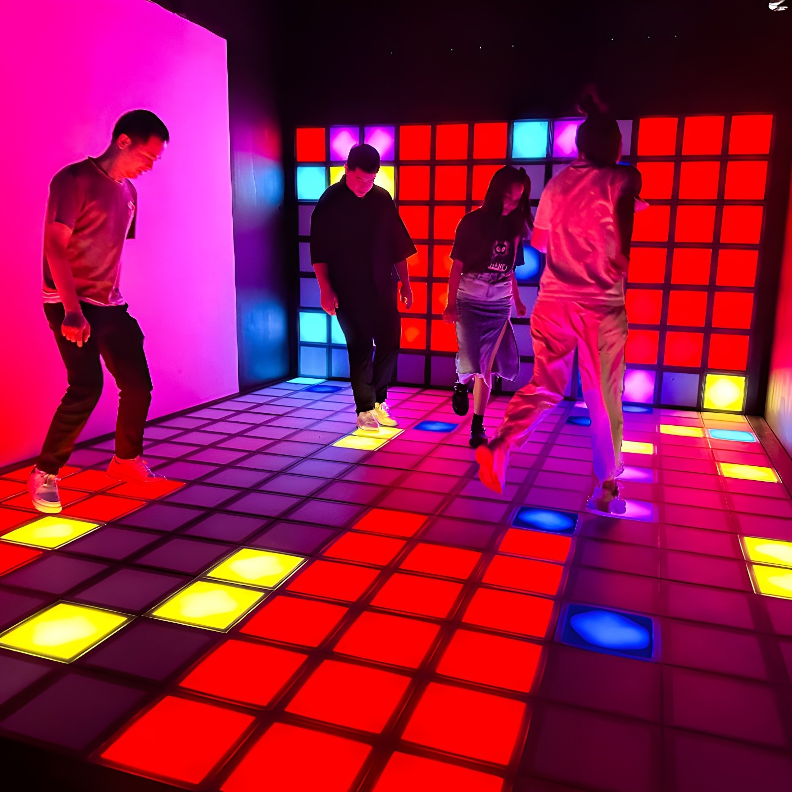 Lava Laser Game Activate 30x30 Cm Led Floor Game Interactive Light Grid