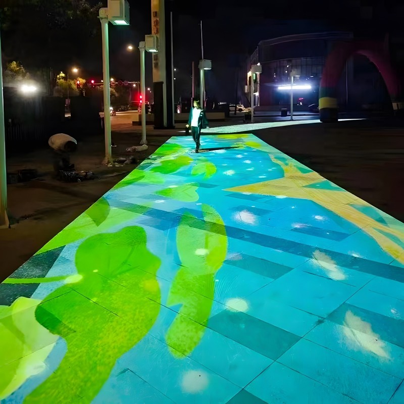 4200 Lumens Interactive Floor Projector For Home With Software