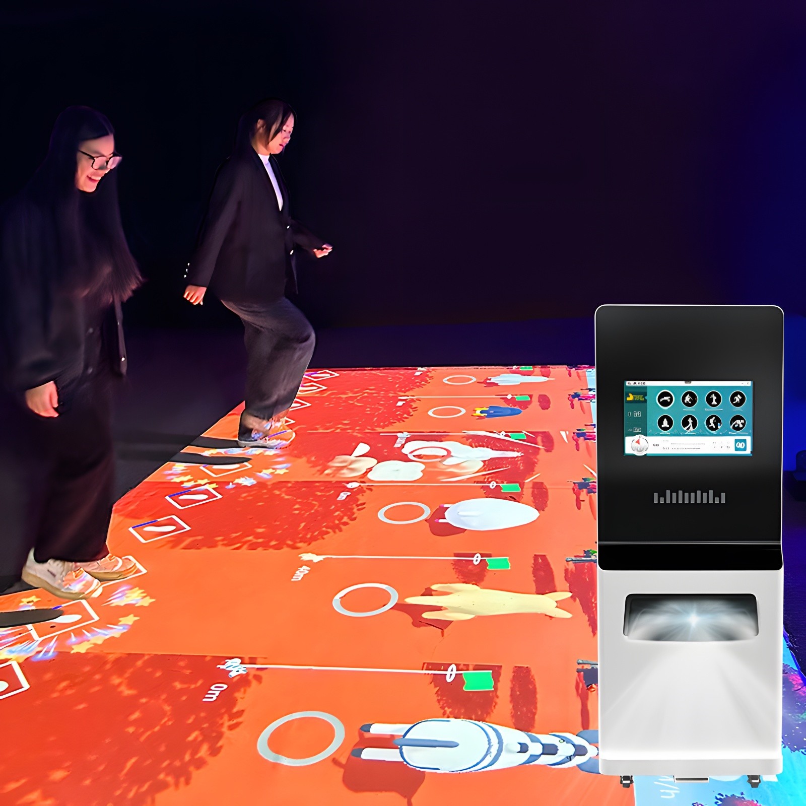 Kids Portable Interactive Floor Projection Game Simulator 3D ...