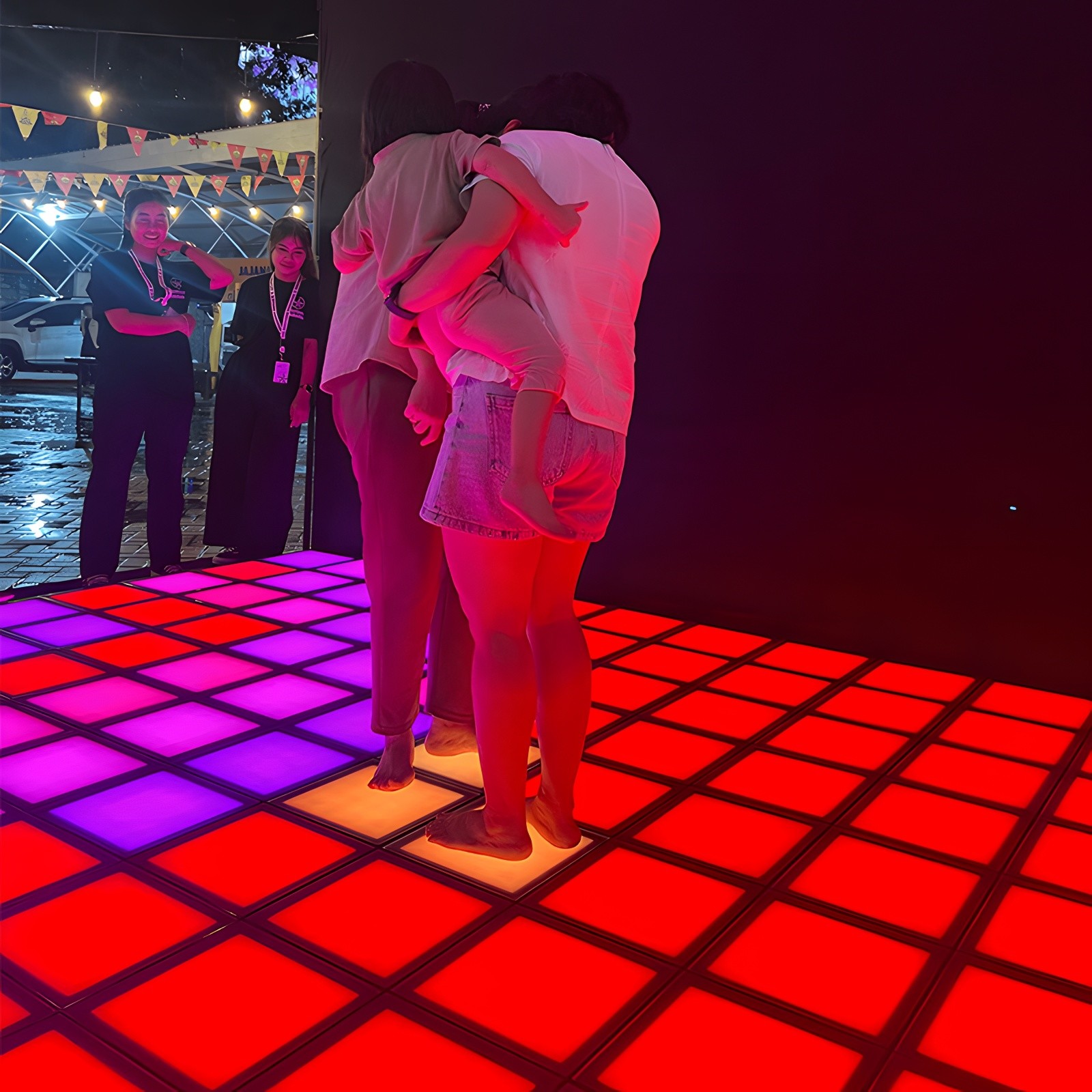 LED Dance Floor Tile Jumping Grid Interactive Game Super Grid
