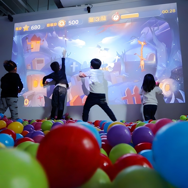 Magic Indoor Playground Smash Ball Interactive Wall Projection Game