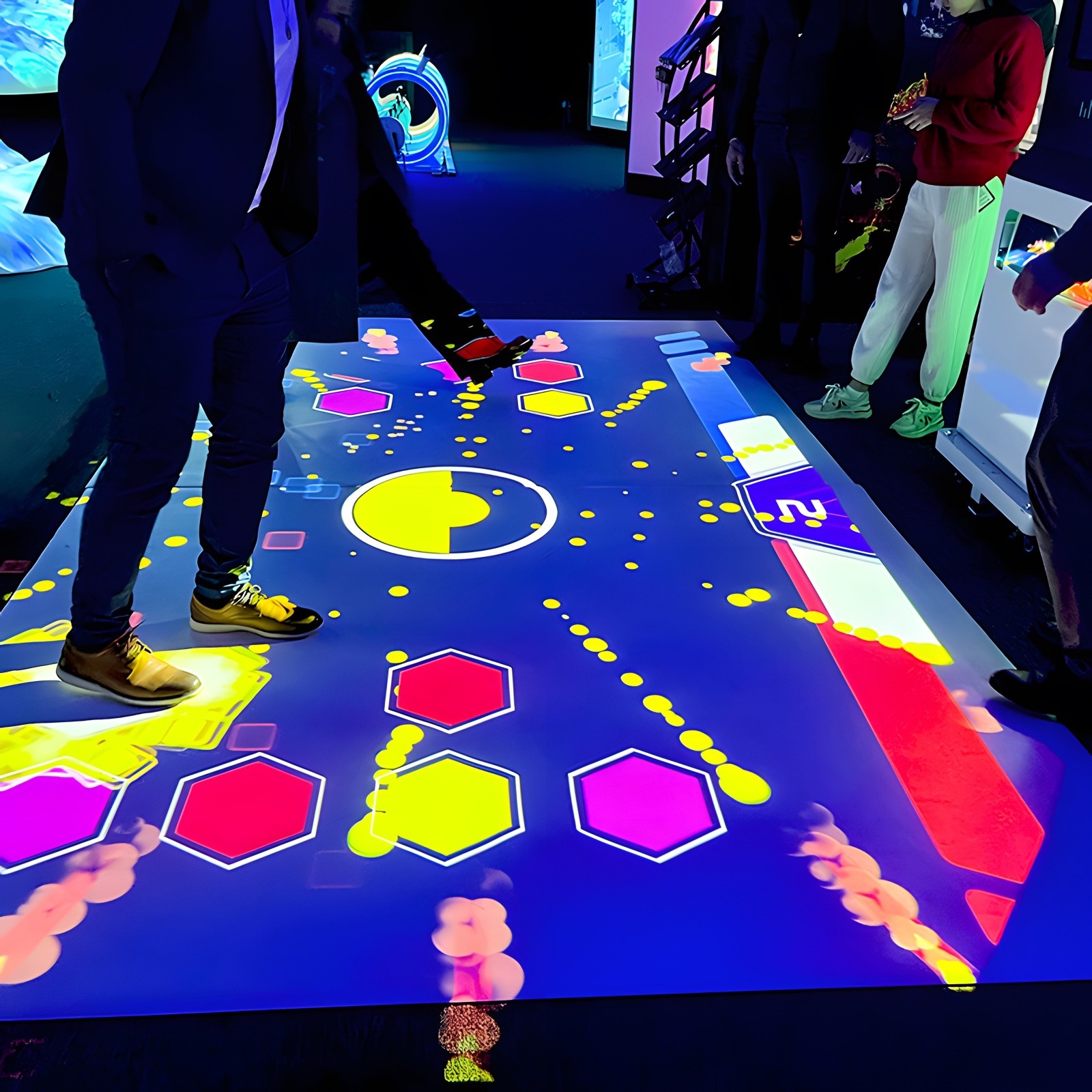 50 Game Multi Players All-In-One Interactive Floor Projection System ...