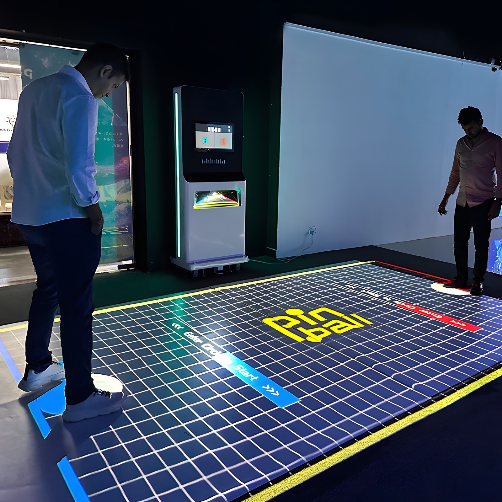 5000lm Mobile Interactive Floor Projector 1920*1200 For Business Street