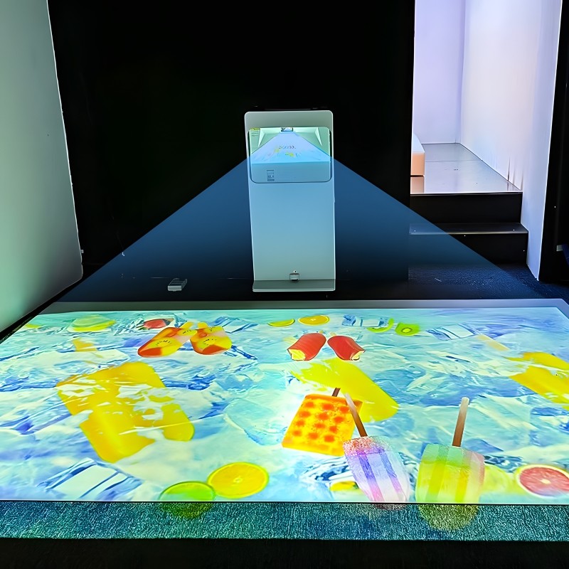 3300lm Mobile Interactive Floor Projector For Floor Projection