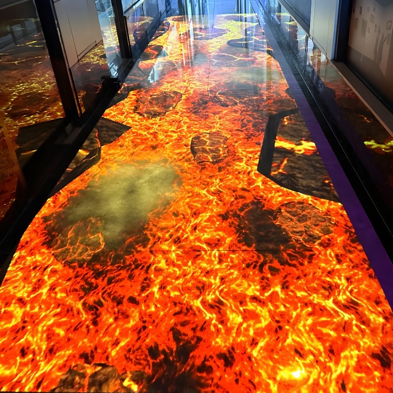 Augmented Reality Projector Interactive Art System Magic Ground Floor Interactive Projection Games