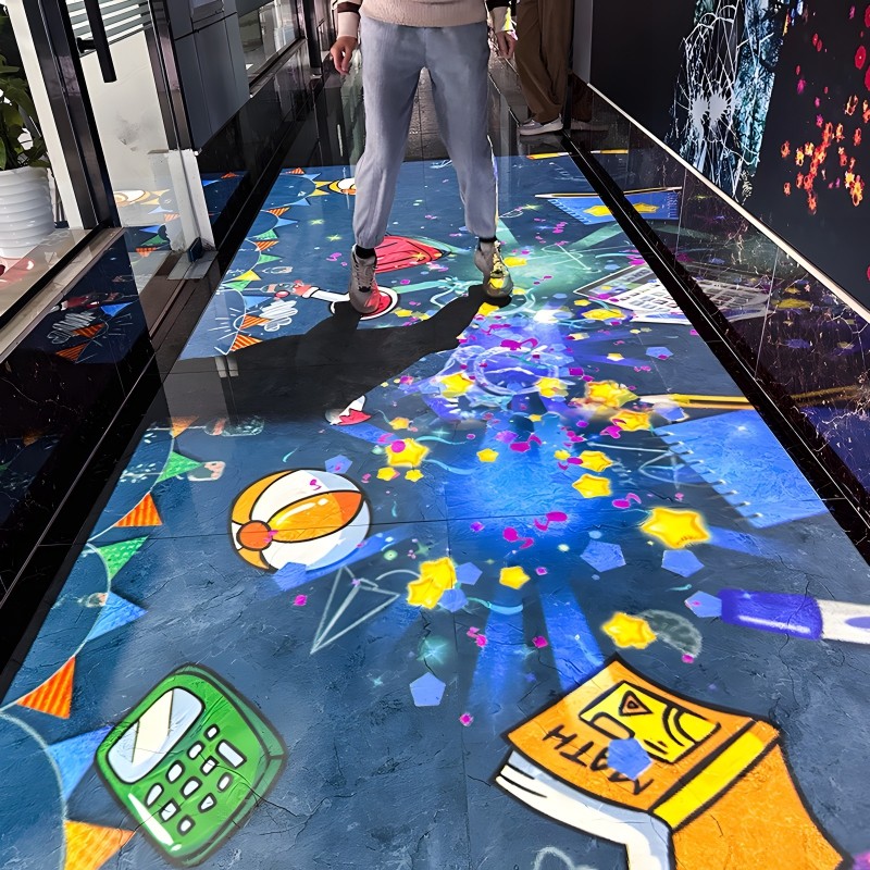 New Popular Ir Camera Motion Capture Interactive Ground Projector System