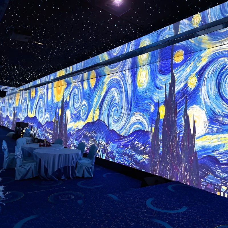 Dining Interactive Wall Projector For Immersive Restaurant Dining ...