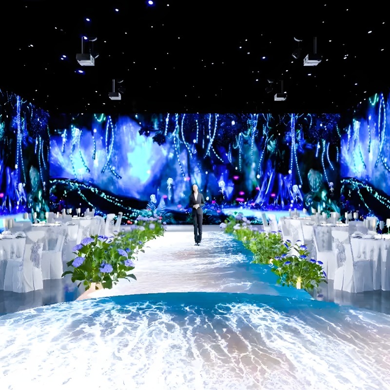 Hotel Restaurant Immersive Projector Solution Wall Floor Projection System