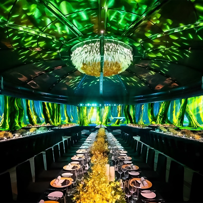 Wall Interactive Hologram Projector Immersive Restaurant 5200 Lumens