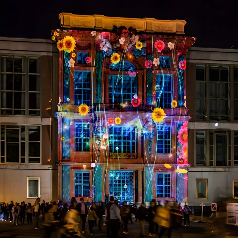 House Interactive Projection Mapping Show Projector Interactive Wall