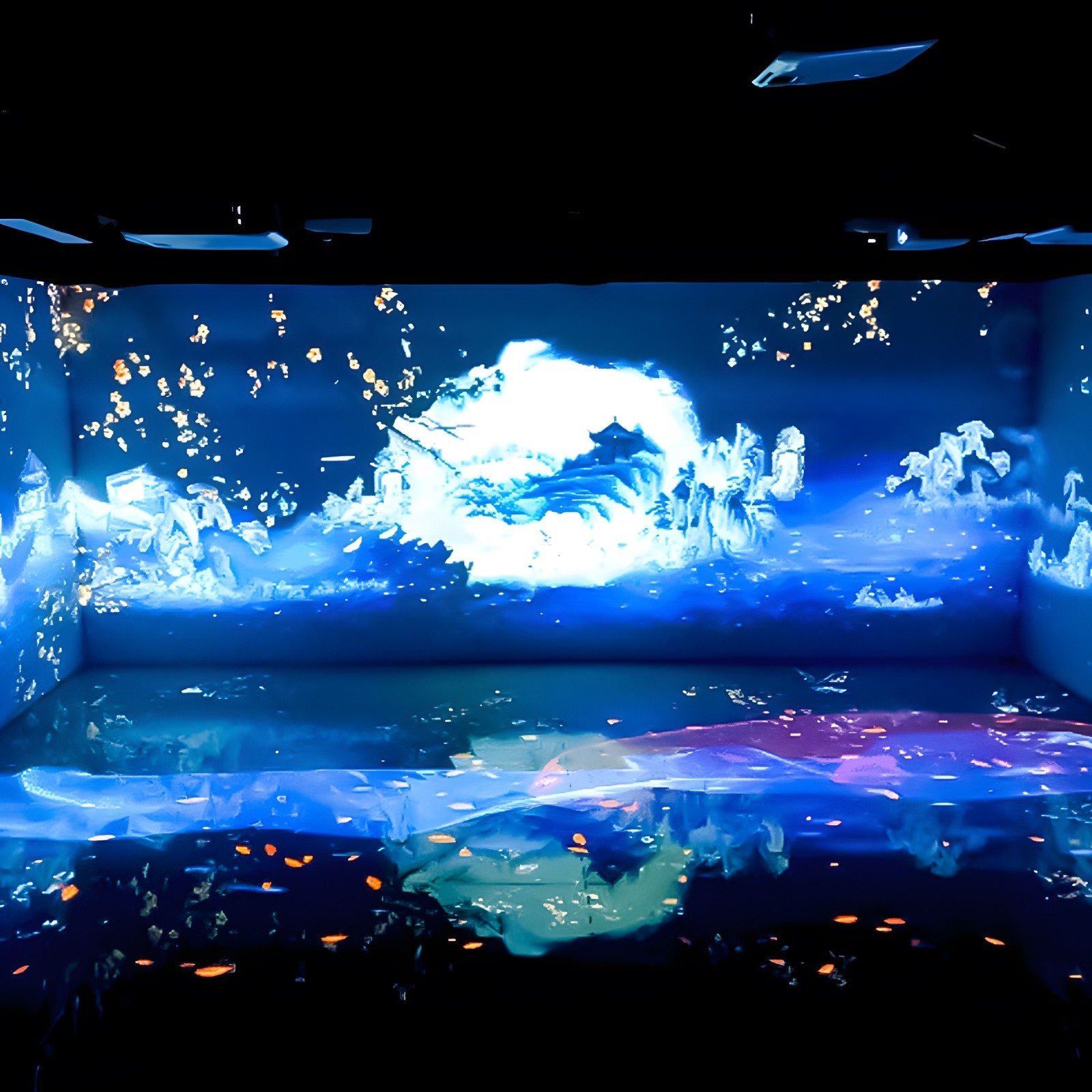 Museum Interactive Wall Projection Immersive Projector 4/5/6 Channel