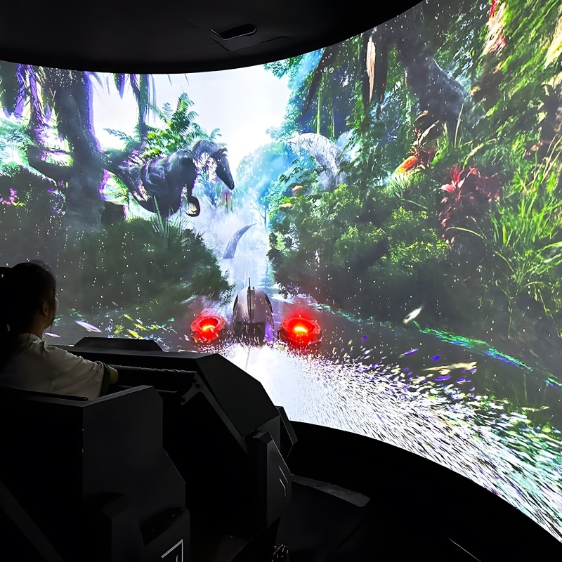 Indoor Multi-Dimensional 7d Orbit Cinema Track Cinema Projection Solution