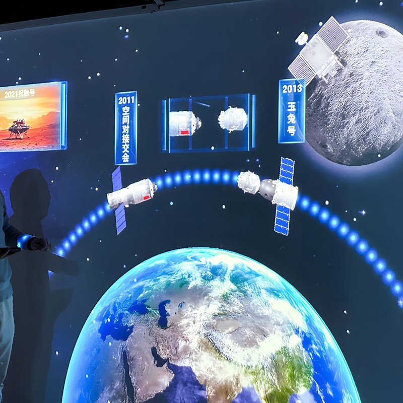 250V 1024x768 Resolution Interactive Wall Projector For Museum