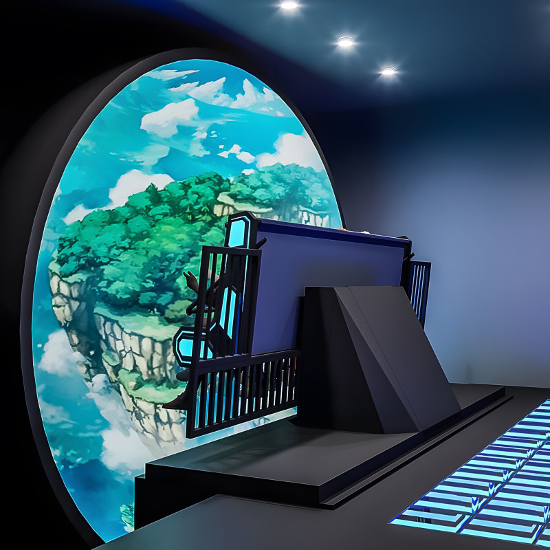 Glasses Free 3d 5d 7d Movie Theatre Curved Screen Dome Projection