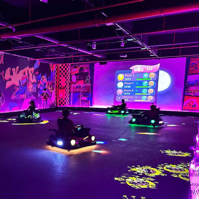 Interactive Go-Kart Racing Game with 1500W Power