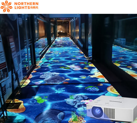 Hotel Interactive Projection Game 3200 Lumens Holographic Floor Projection