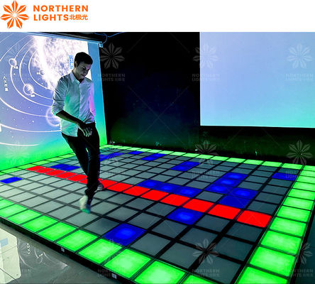 LED Dance Floor Tile Jumping Grid Interactive Game Super Grid Wall And ...