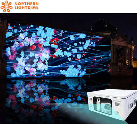 8500 LM Interactive Projection Mapping Outside Immersive Projection Mapping