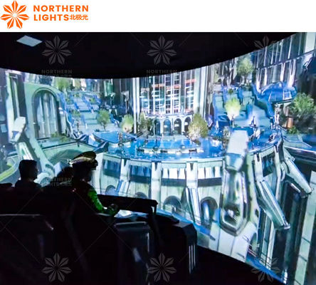 Realistic 3D Naked-Eye Roller Coaster 8D Cinema Motion System Orbit Cinema